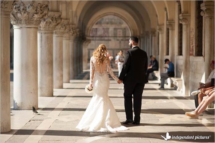 Dreamy scenary for a protestant wedding in Venice